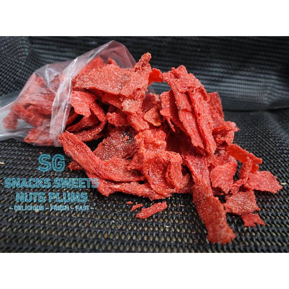 SG Spicy Sugar Red Dry Cuttlefish 香辣红鱿鱼片 【HALAL】Sotong Merah Pedas ...