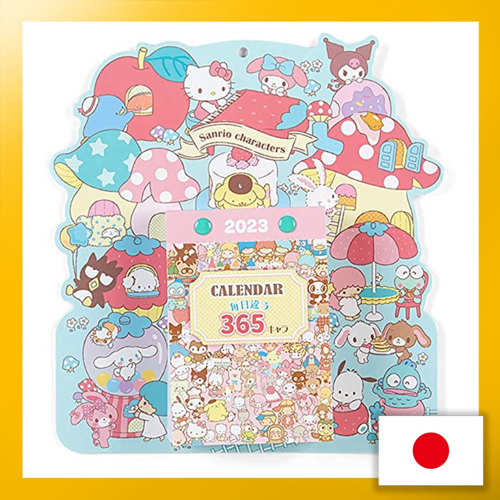 SANRIO Calendar 2023 Wall Hanging Sanrio Characters Daily Calendar 365 ...