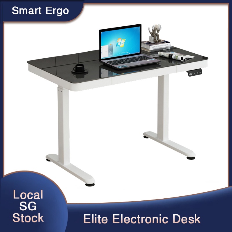 Smart Ergo Electric Memory Height Adjustable Computer Table with ...