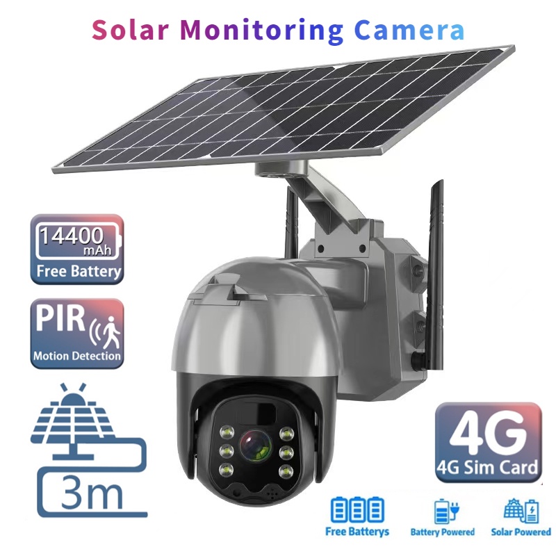 Wireless rechargeable and rotatable intelligent monitoring camera 5MP ...