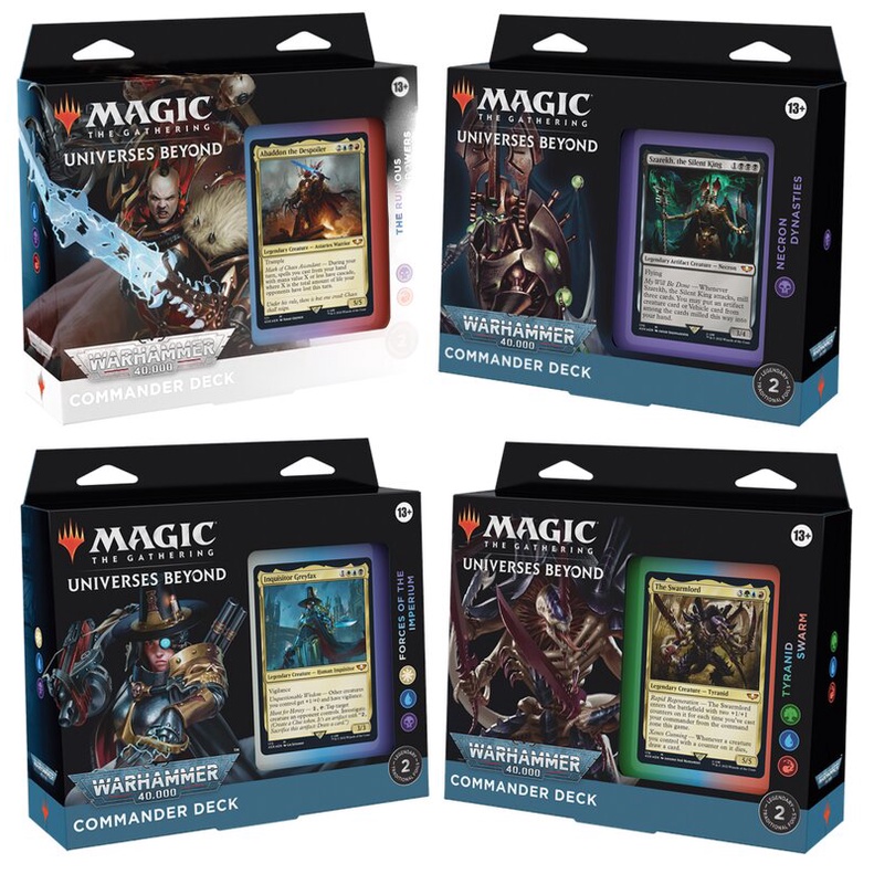 [MTG] Magic the Gathering Warhammer 40,000 Commander Deck - Set of Four ...