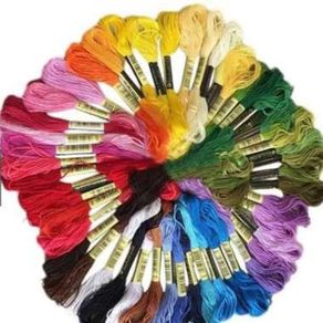 Imported embroidery thread 12 / 24 / 50 / 100 random colors embroidery ...