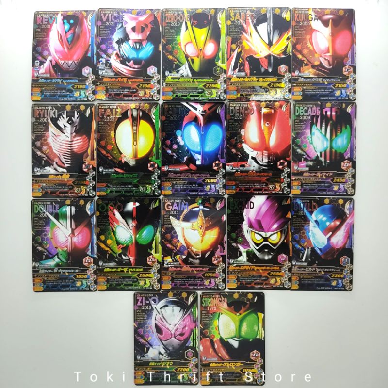 Ganbarizing Card Kamen Rider Revice Remix Series 3 /Saber/Zero One ...