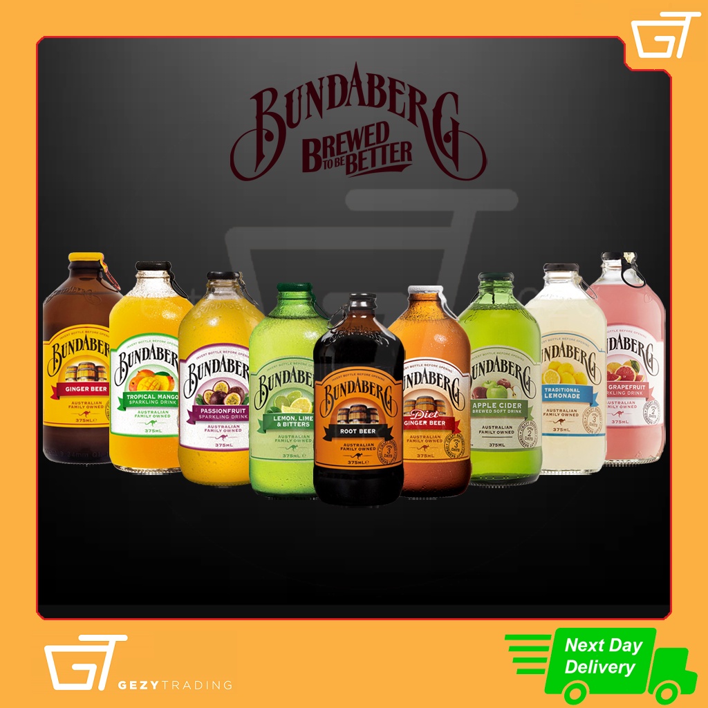 Bundaberg Assorted Brewed Drink Apple Cider Root Beer Ginger Beer ...