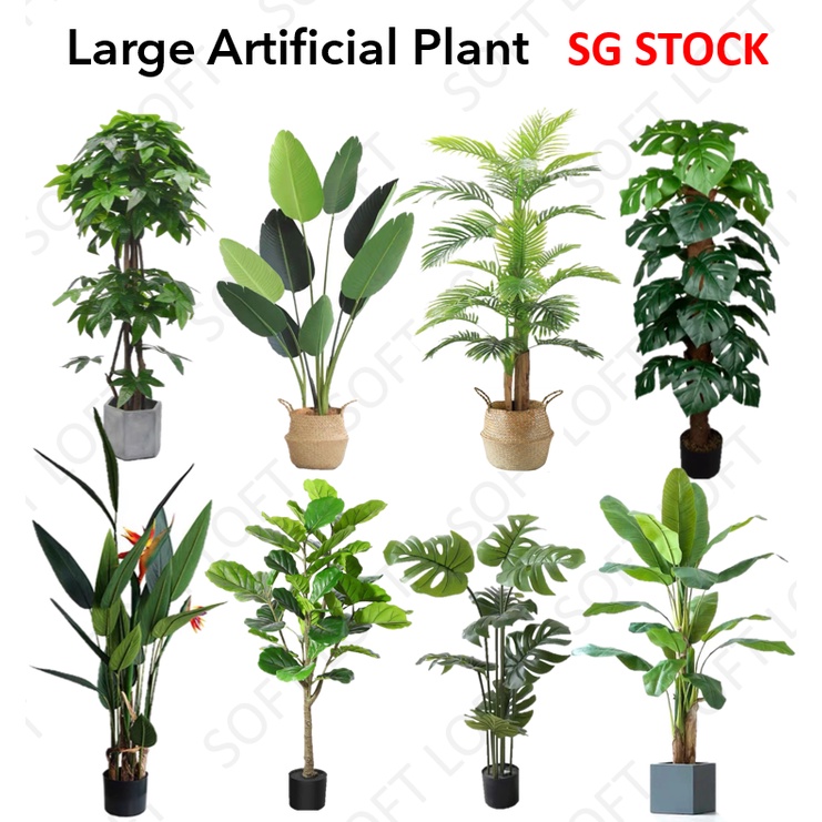 Large Artificial Plant Fake Plants Tree Plant Home Deco Indoor Suitable ...