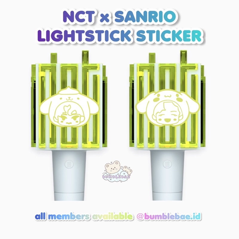 NCT x SANRIO STICKER LIGHTSTICK Reflective / Hologram (nctdream nct127 ...