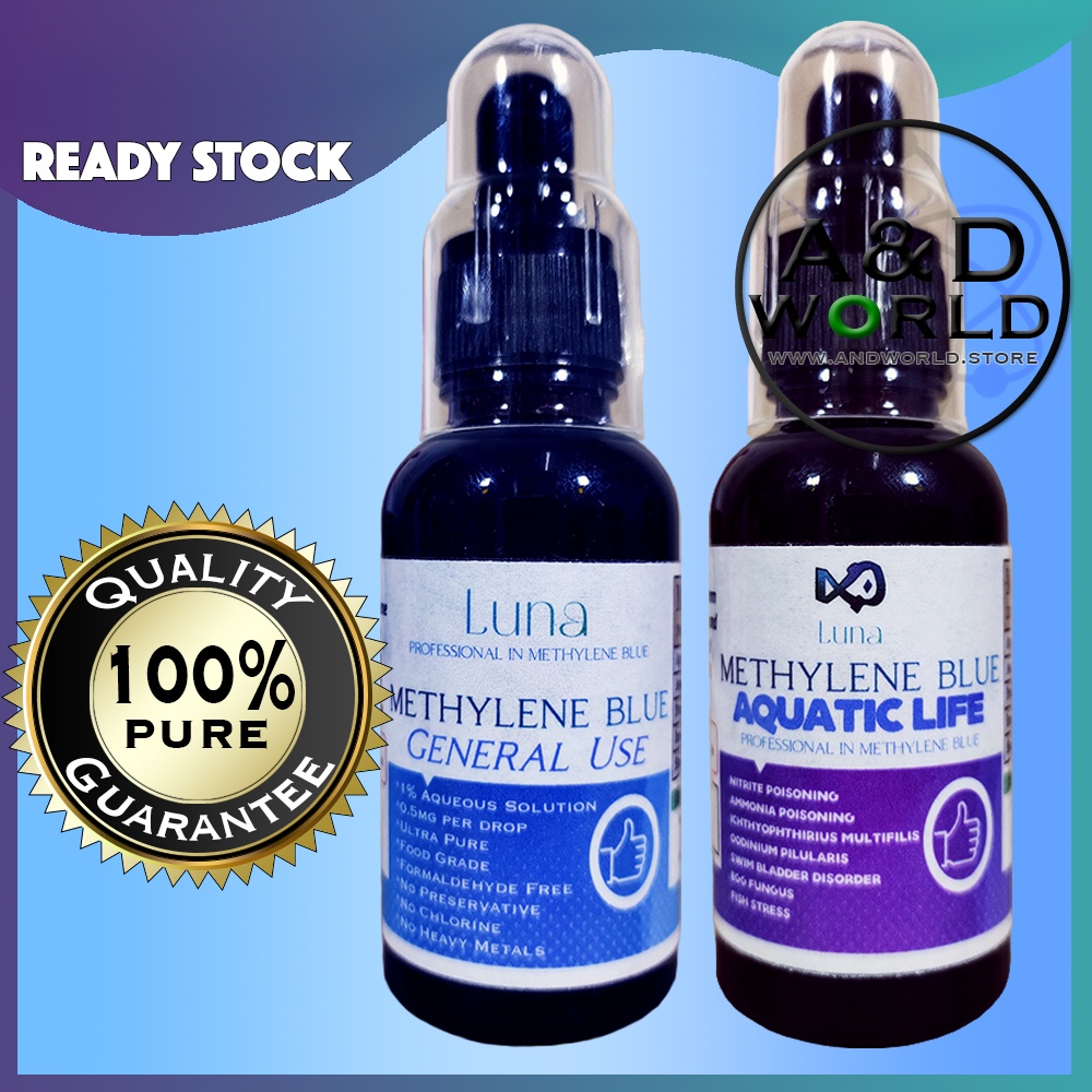 Methylene Blue 100% Pure | Food Grade | Fish, Aquatics, Medication ...