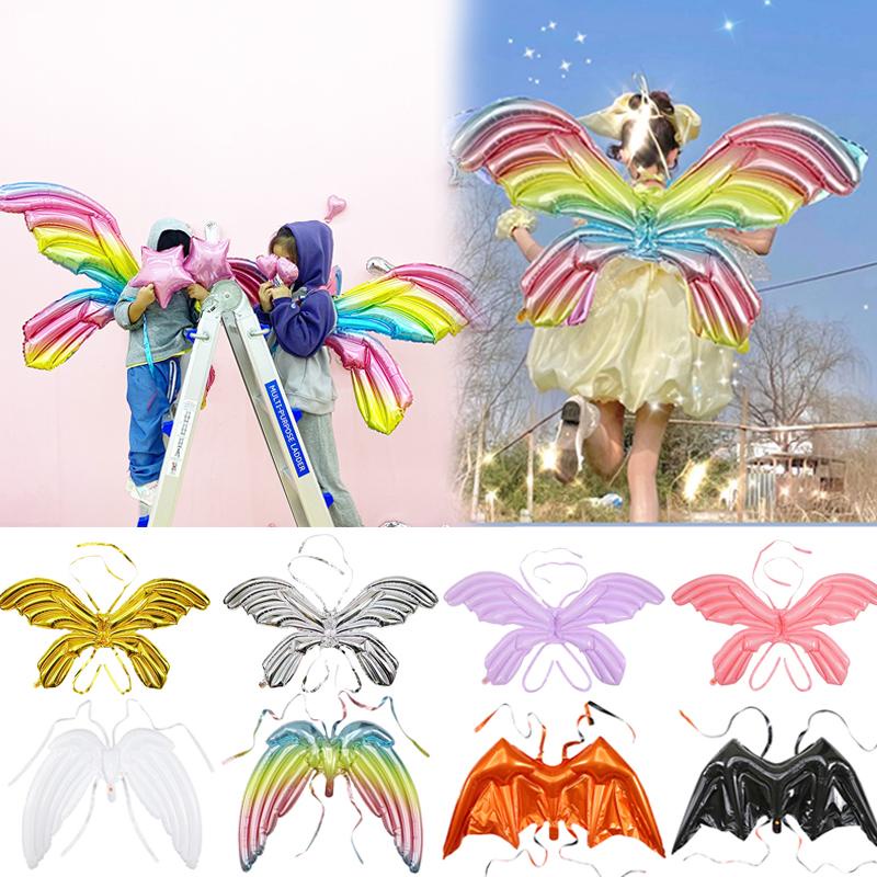 Angel Wings Balloons Cosplay Butterfly Wings Back Hanging Aluminum Film ...