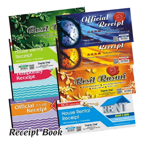 Official Receipt Book | Resit Rasmi | House Rental Receipt | Temporary ...