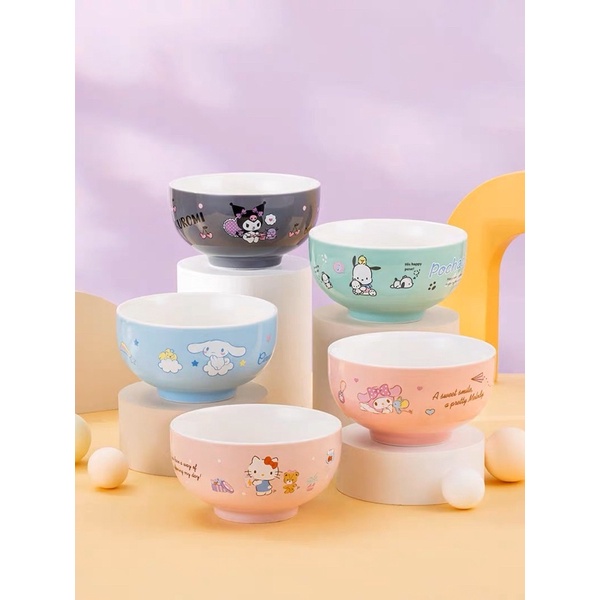️‍🔥new ️‍🔥 Sanrio Character Ceramics Bowl Hello Kitty Cinnamonroll