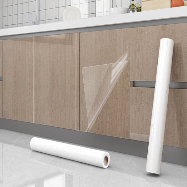 Kitchen cabinet transparent sticker/self adhesive wallpaper/waterproof ...