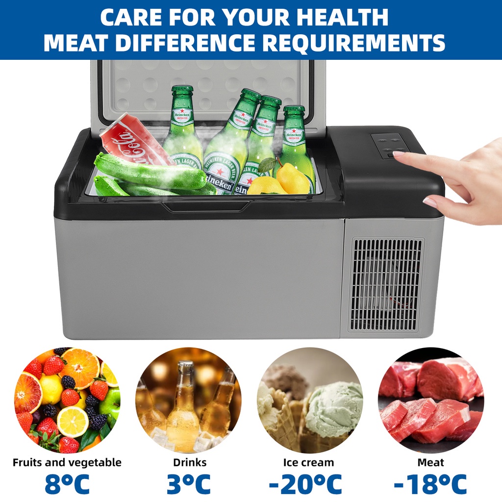 45W 15/20/25/30/40/50L Portable Car Refrigerator/Freezer Electric ...