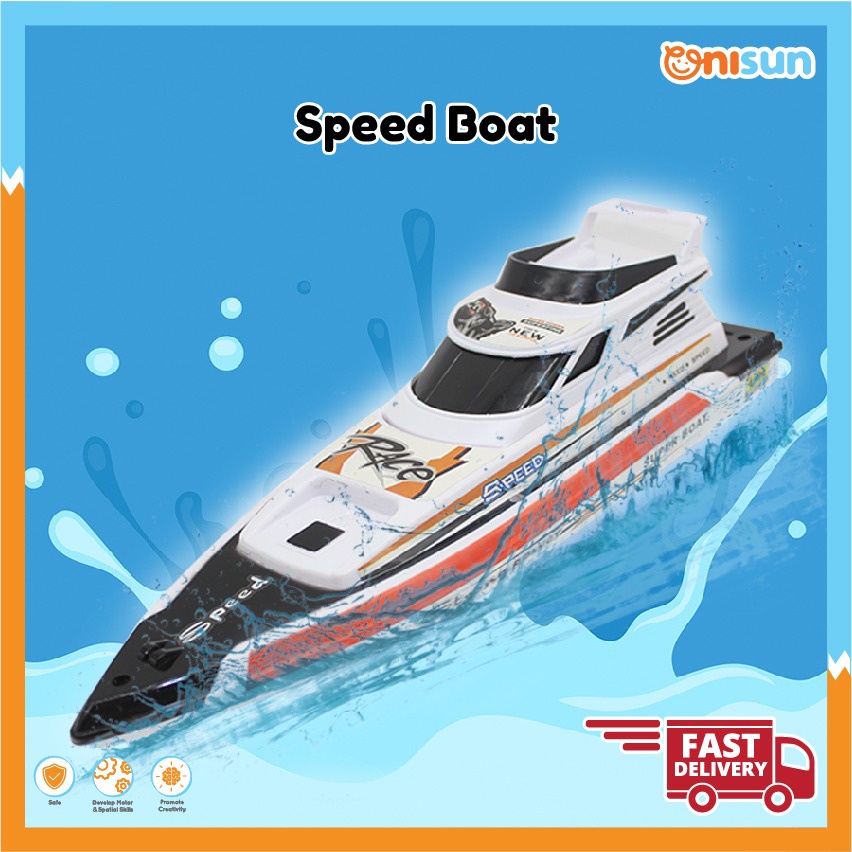 Kids Boy Fun Outdoor Auto Moving Speed Racing Boat Electronic Toy ...