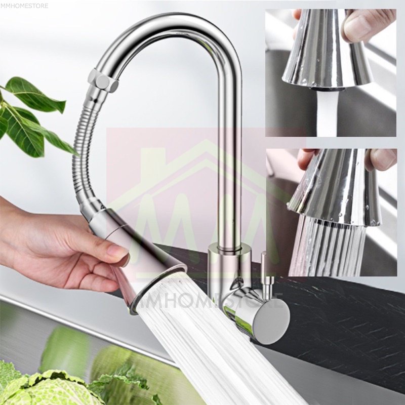 Universal Kitchen Water Faucet Adjustable Pressure 360o Rotating Water ...