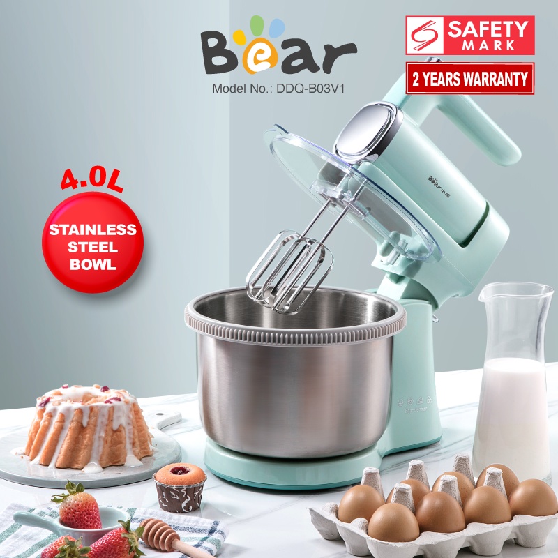 Bear Digital Stand Mixer With Stainless Steel Bowl Hand Mixer (DDQ ...