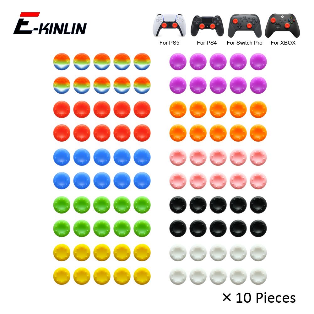 10 Pieces Thumb Stick Grips Controller Joystick Cap For Nintendo Switch ...