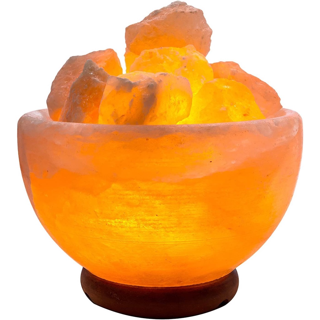 PAKISTAN HIMALAYAN FIREBOWL SALT LAMP Dimmable light | Shopee Singapore