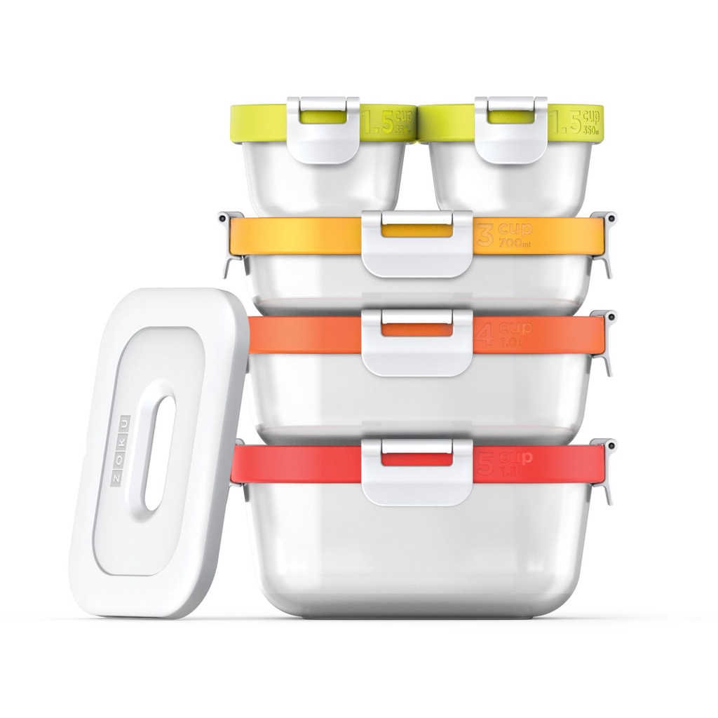 Zoku 11-pc Neat Stack Food Containers - Gizmo Hub | Shopee Singapore