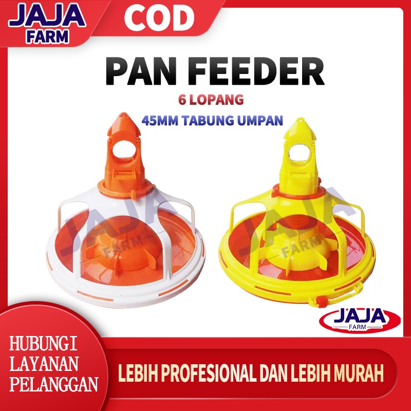 Pan Feeder 6 Holes - 45mm Bait Tube Automatic Chicken Feeder / Poultry ...