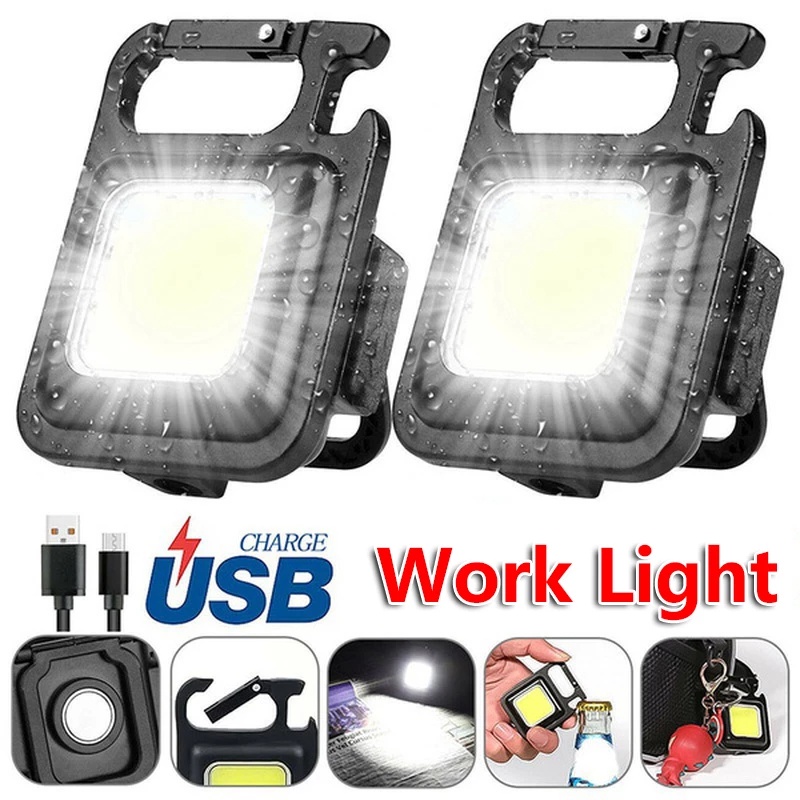 Buy 1 Get 3(Keychain Light+Cable+Whistle+Carabiner) Mini LED Torch ...