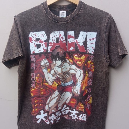 Baki Anime t-shirt, Baki the Grrappler t shirt Baki Hanmma Manga Yujiro ...