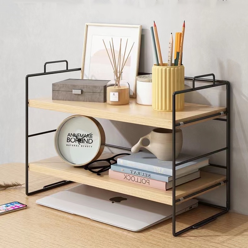 YOULITE Desktop Organisers Book Shelf Desk Organizer Storage Rack ...