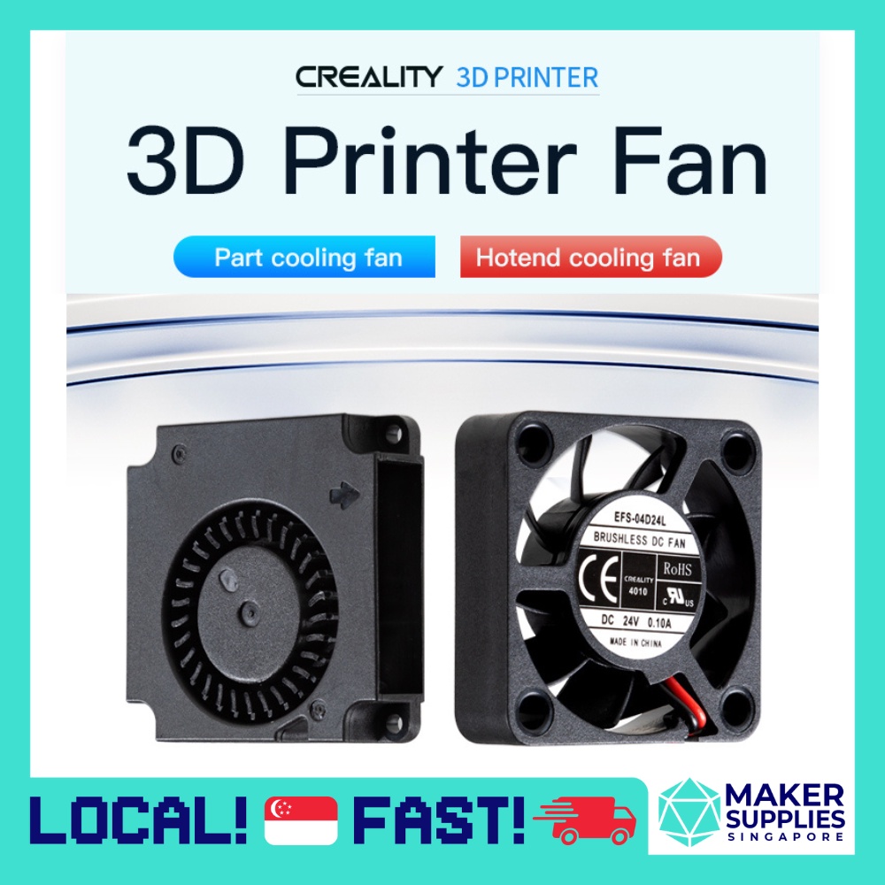 Creality 24V 4010/ 6015 Axial Hotend/ Part Cooling Fan for 3D Printer ...
