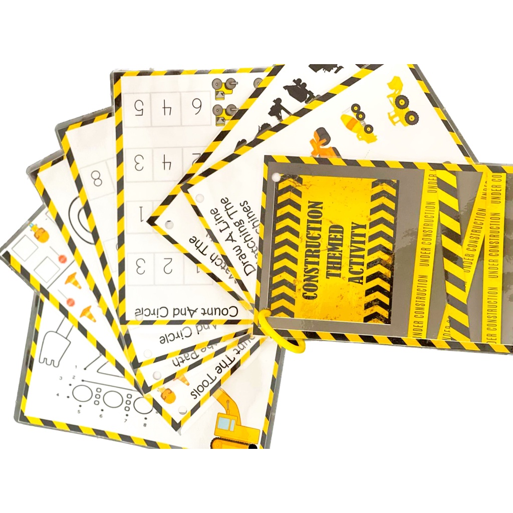 [Kids Birthday Goodie Bags/Kids Activity pack]- Construction Themed ...