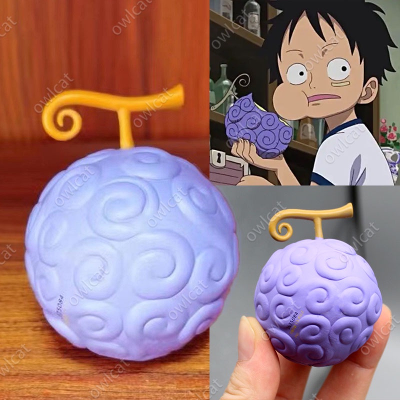 Figure One Piece Devil Fruit Luffy Gum-Gum Fruit 5cm (Human-Human Fruit ...