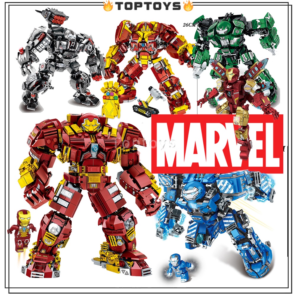 [TOPTOYS]Hulkbuster iron Man Building Blocks Super heroes Marvel MK44 ...