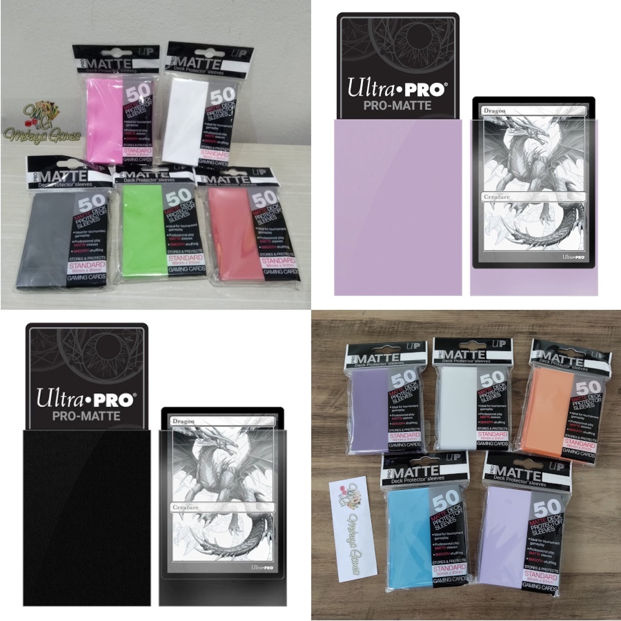 UNGU Ultra Pro Solid Matte Gloss Standard Deck Protectors 50 Sleeves ...