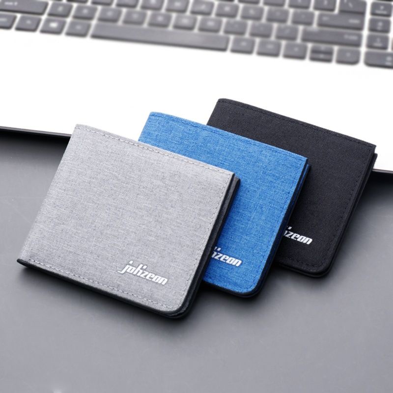 Canvas Wallet Men's Short Style Multi-Card Slot Can Hold Driver's ...