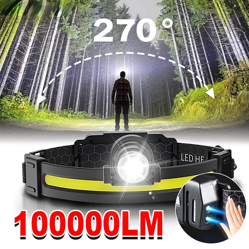 LED head light waterproof original headlamp rechargeable water proof ...