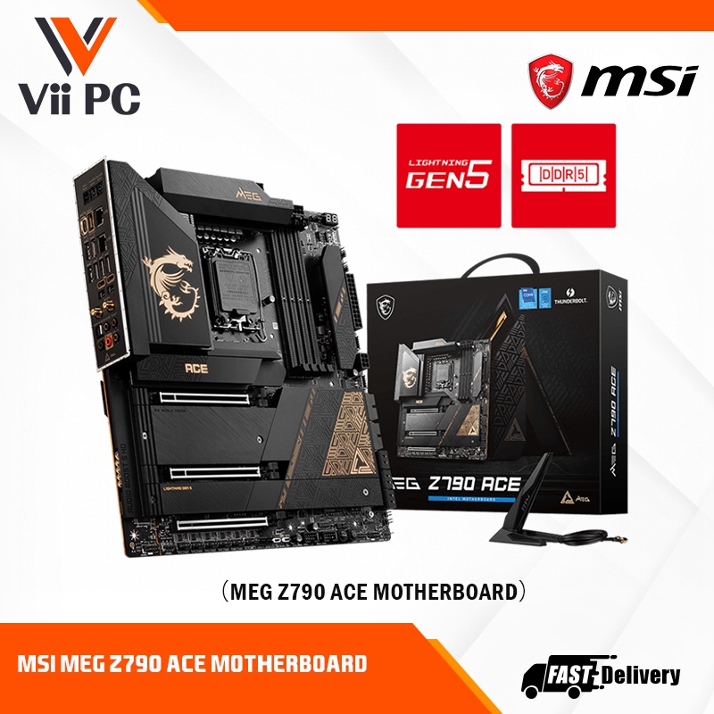 MSI MEG Z790 ACE LGA 1700 INTEL Z790 Wi-Fi 6E E-ATX MOTHERBOARD ...
