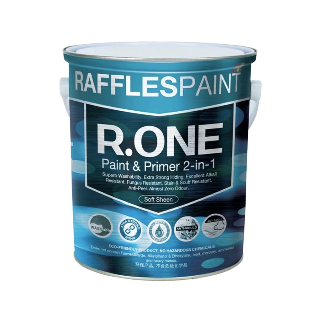 RAFFLES PAINT R.One Paint and Primer 2-in-1 (1 Litre) | Shopee Singapore