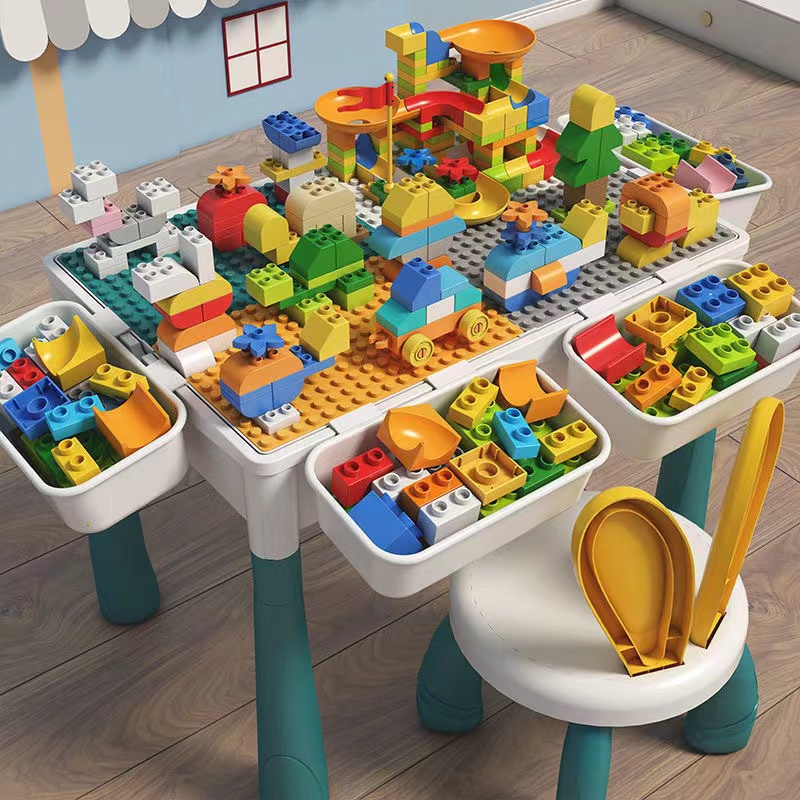 Multi-Function Children Building Blocks Lego Table Meja bangunan ...