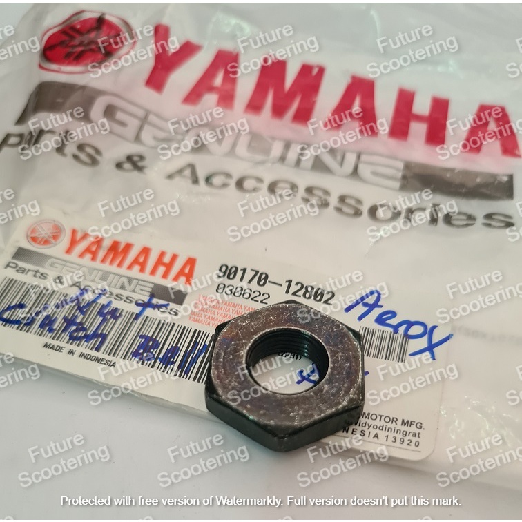 Yamaha Aerox 155 / Nmax 155 Clutch Bell Nut / Outer Clutch Nut (Genuine ...