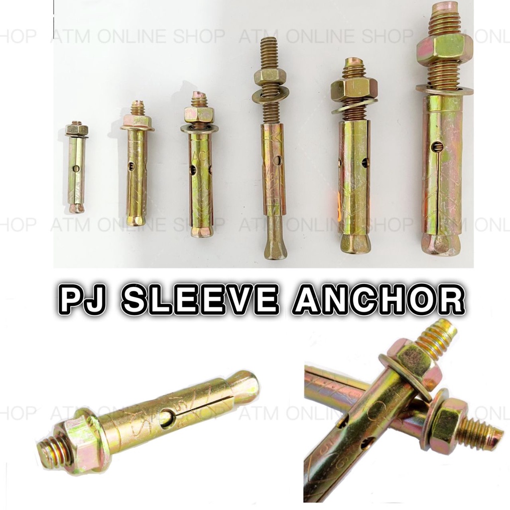 PJ SLEEVE ANCHOR WALL PLUG CEMENT 2hun 21/2hun 3hun 4hun 5hun / 8mm ...