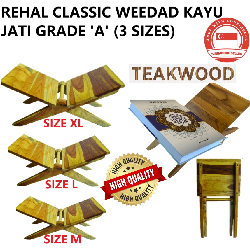 [SINGAPORE SELLER] GRADE A TEAK WOOD REHAL/ REHAL KAYU JATI WEEDAD GRED ...