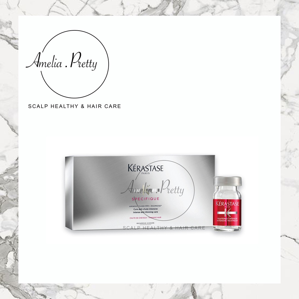 Kerastase Specifique Aminexil Cure Anti-Chute Intensive 42 X 6ml ( Anti Hair Loss ) | Shopee ...