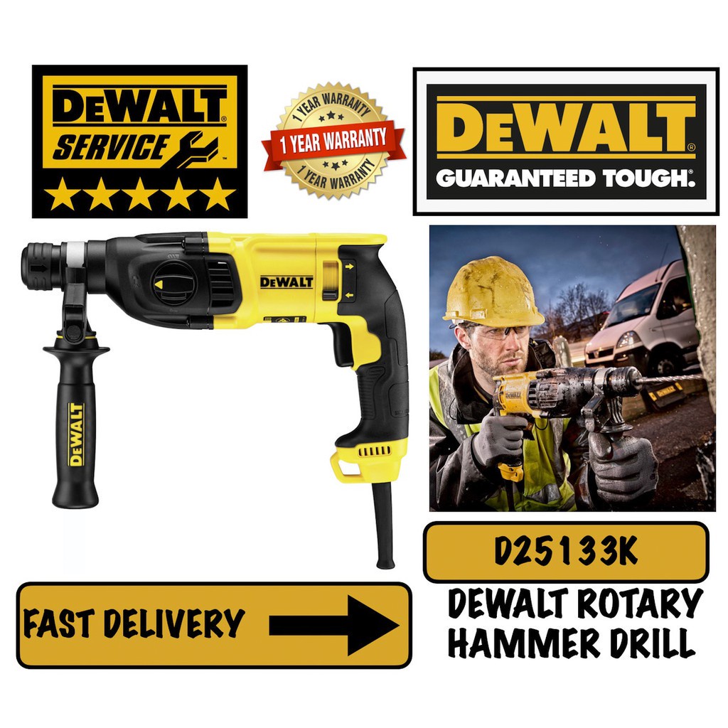 Dewalt D25133K SDS Rotary Hammer Drill/ Electrical Drill/ Concrete ...