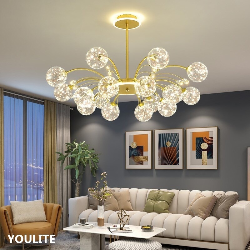 YOULITE 3 Colors Modern Chandelier Ceiling Light Living Room Ceiling ...