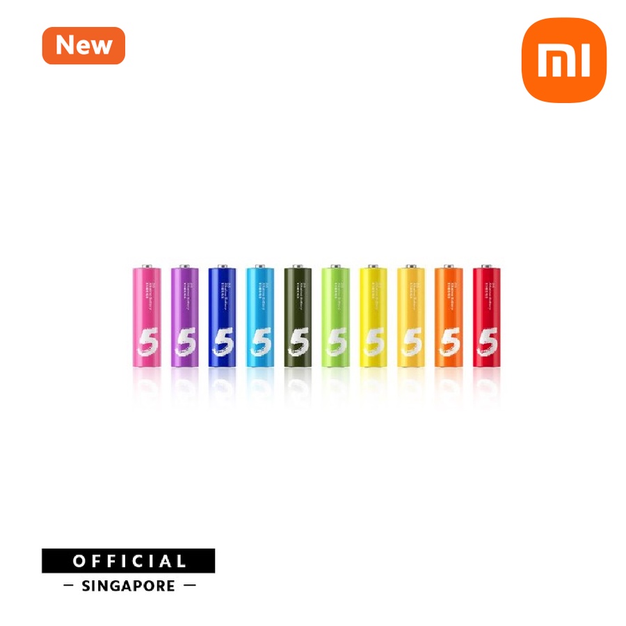 Xiaomi AA Rainbow Batteries (10 Count) | Shopee Singapore