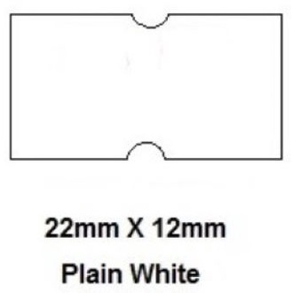 20,000pcs Plain White Price Tag label - 22mm x 12mm x 20 Rolls | Shopee ...