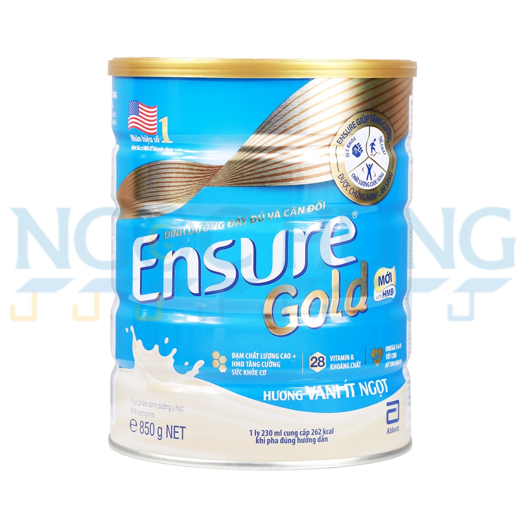 Abbott Ensure Gold Powdered Milk Vanilla Flavor Is Less Sweet 850g ...