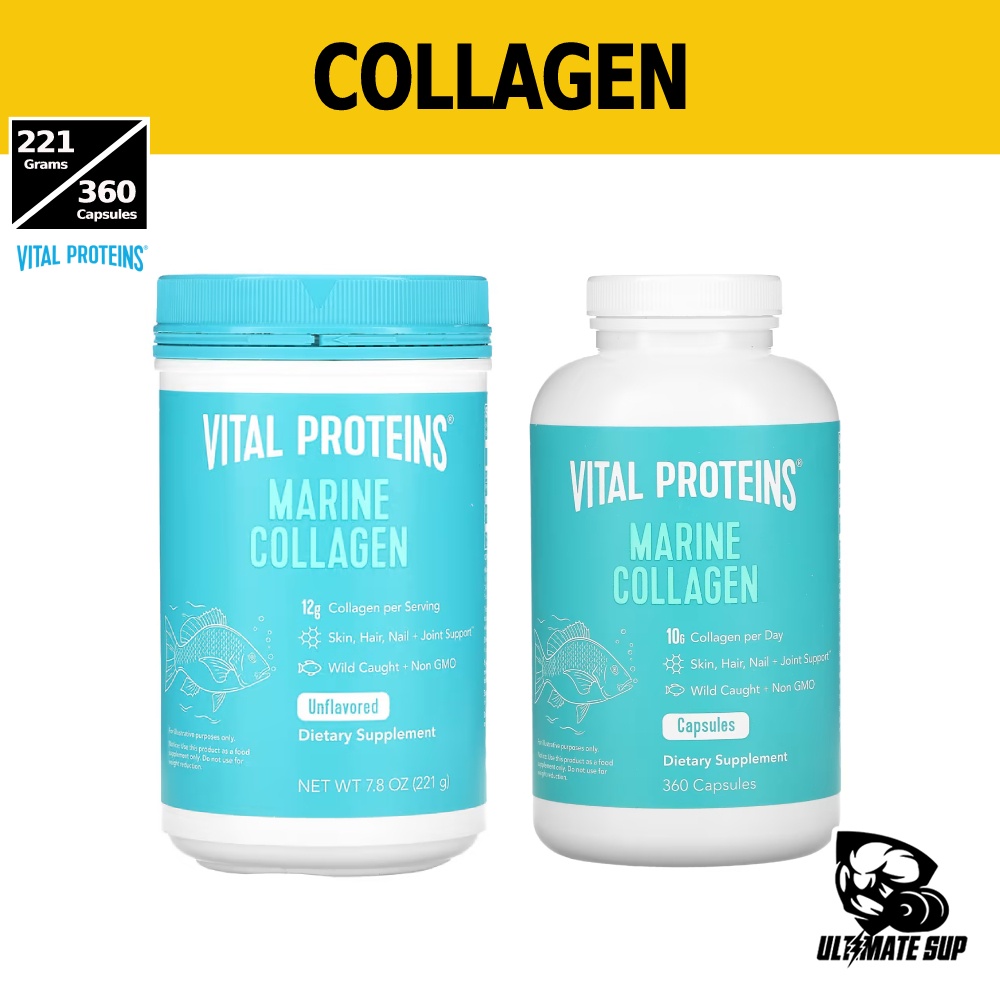 Vital Proteins, Marine Collagen, Hair, Nail and Joint Support, Wild ...