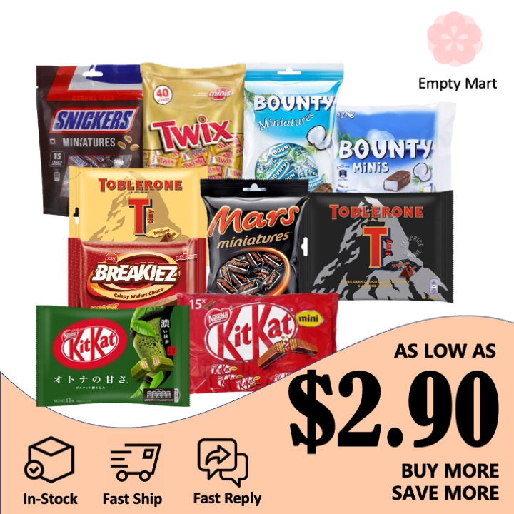 [IN-STOCK] KitKat / Twix / Breakiez / Bounty / Mars / Snickers ...