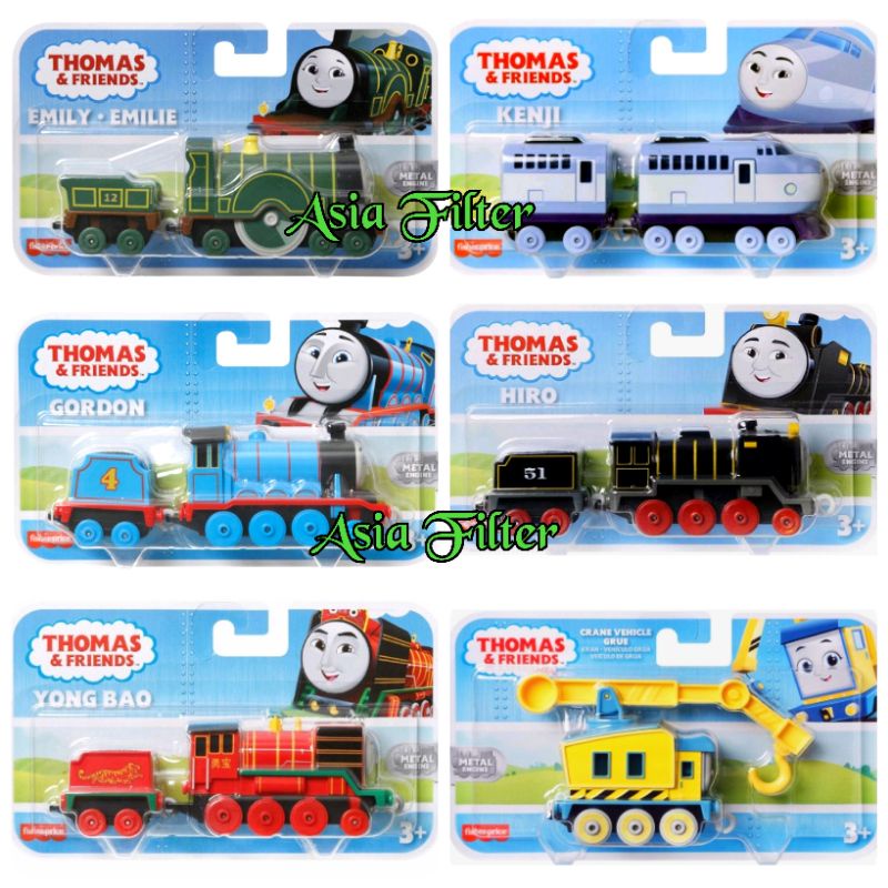 Thomas and Friends NEW LOOK Metal Engine Push Along Hiro Kenji Crane ...