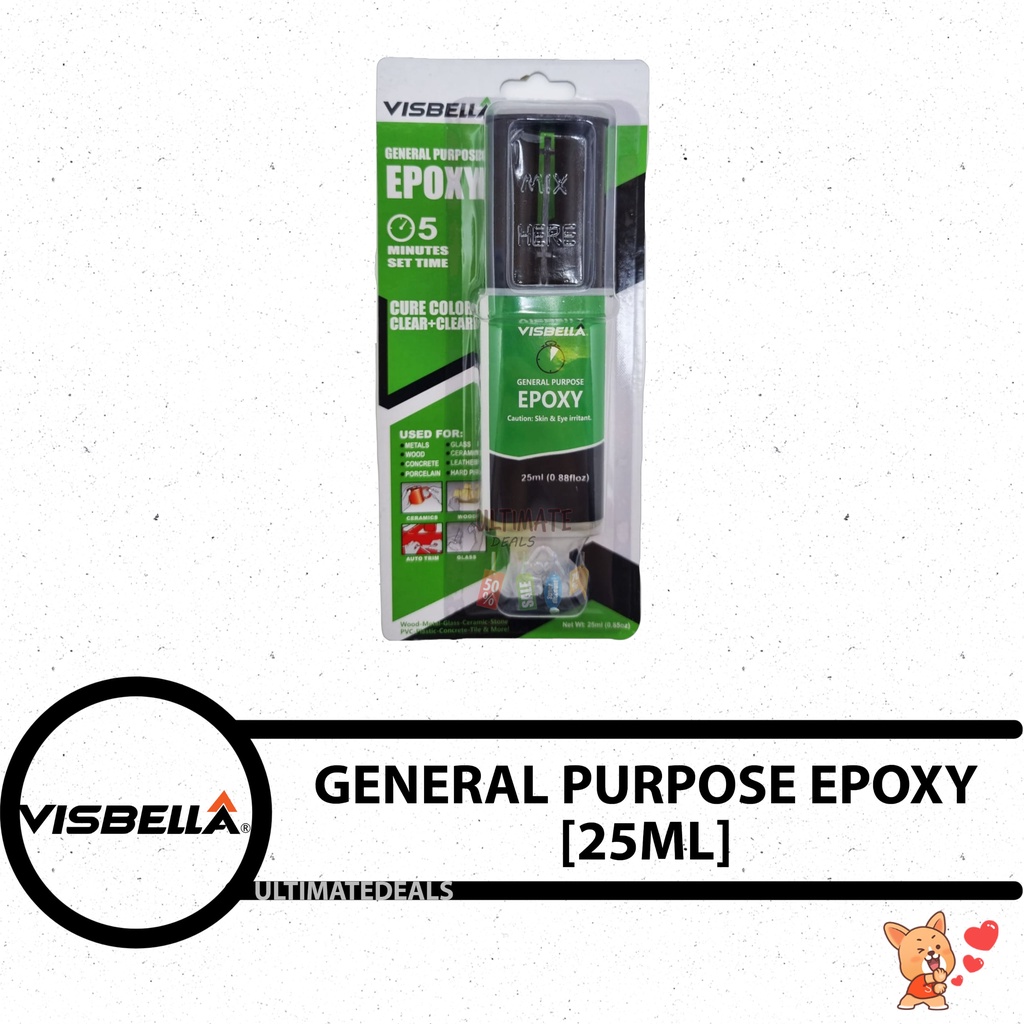 Visbella General All Purpose Epoxy 25ml - Fast curing, industrial ...