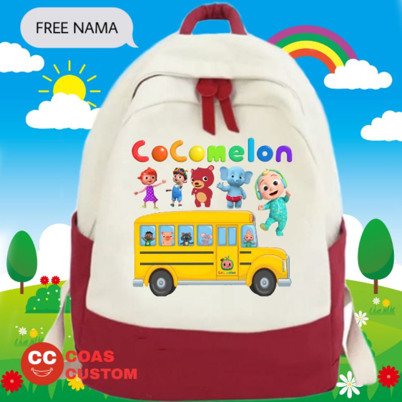Cocomelon Backpack School Bag | Shopee Singapore